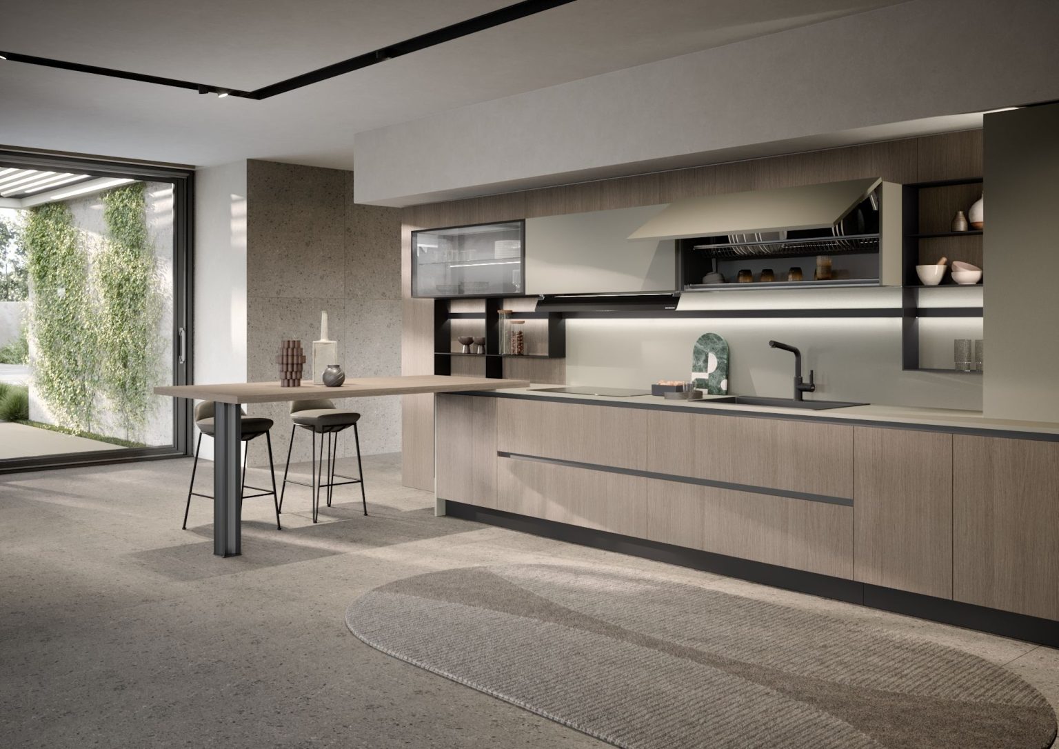 Guide to the linear kitchen: what you need to know - Berloni