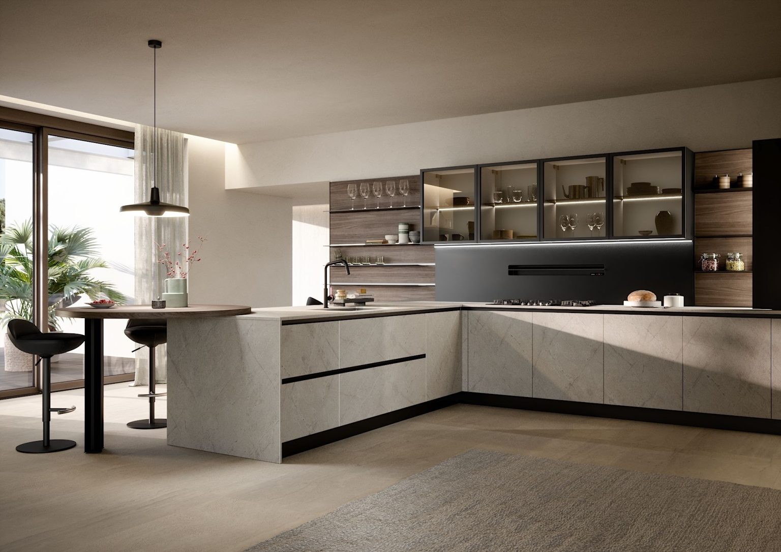The peninsula kitchen: functionality and versatility - Berloni