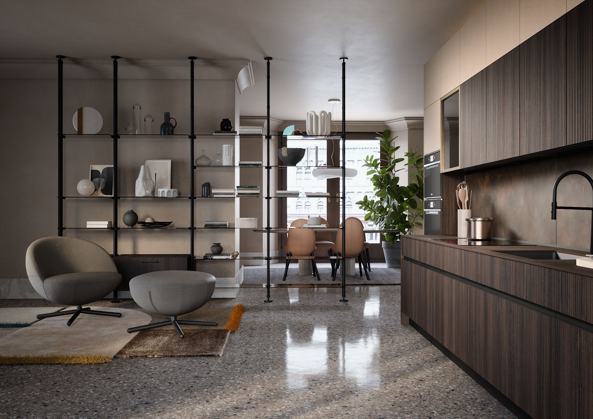 Mina 05 Cucina Elegante Dallo Stile Neoclassico Berloni