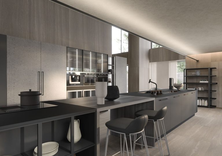 Mina 01 | Modern Kitchen with Monolithic Design - Berloni