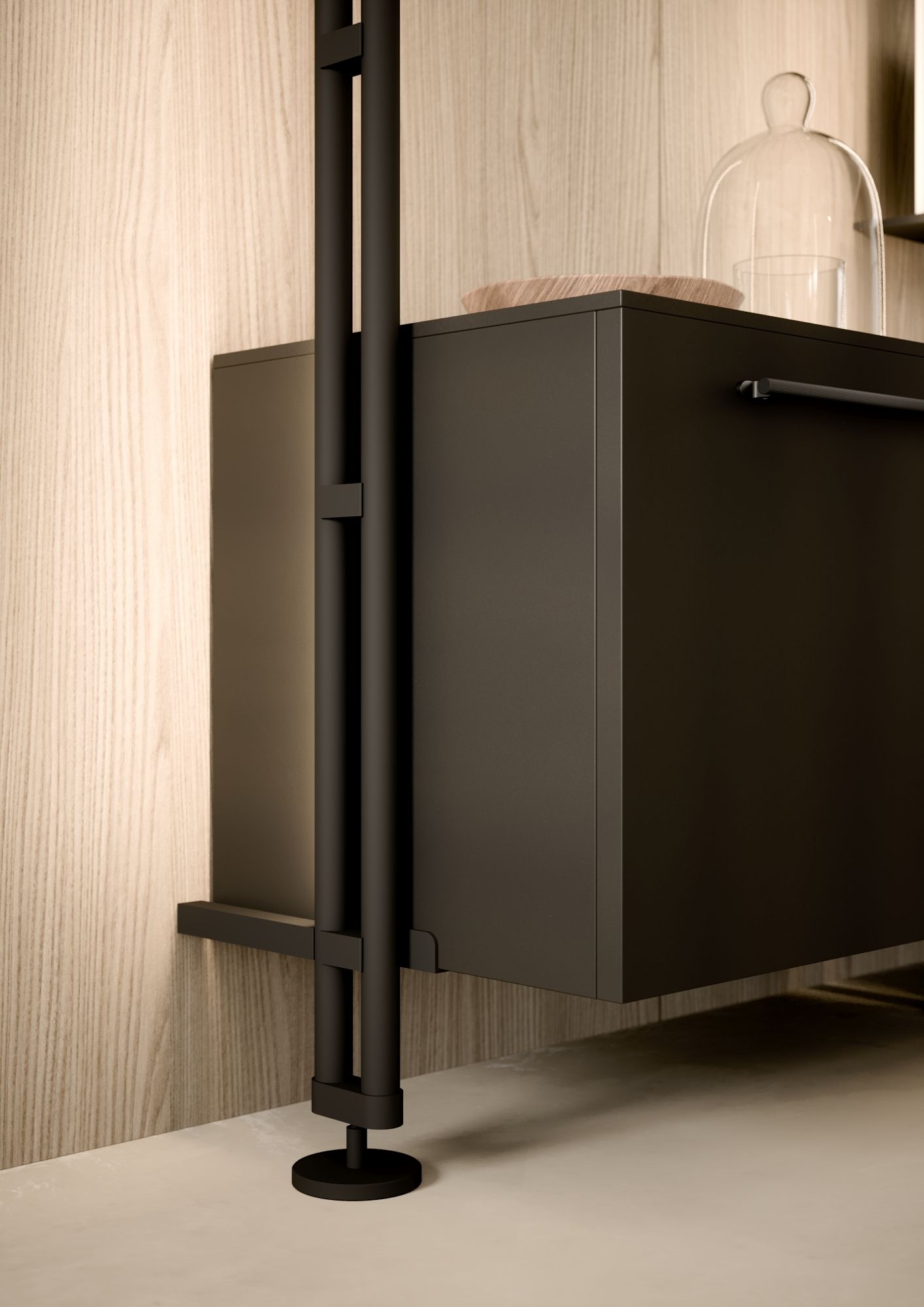 Mina 03 | Corner Kitchen with Integrated Dining Area - Berloni